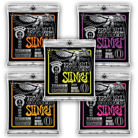 Ernie Ball Coated Slinky Electric Guitar Strings Ireland