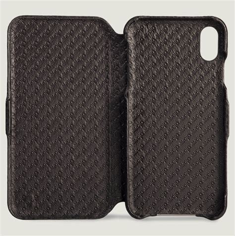 Folio Iphone Xs Max Leather Case Vaja