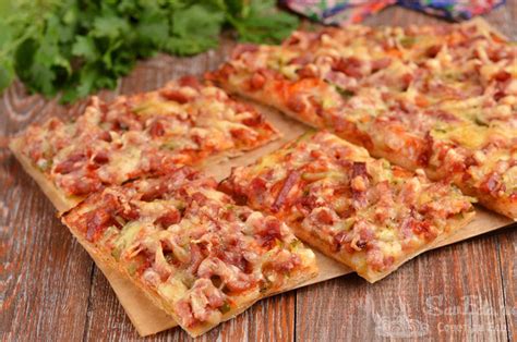 Готовлю пиццу быстро, без замешивания теста, основа тонкая и вкусная ...