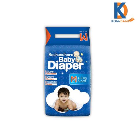 Bashundhara Baby Diaper Belt ST Series M Kg Pcs Kom Dami