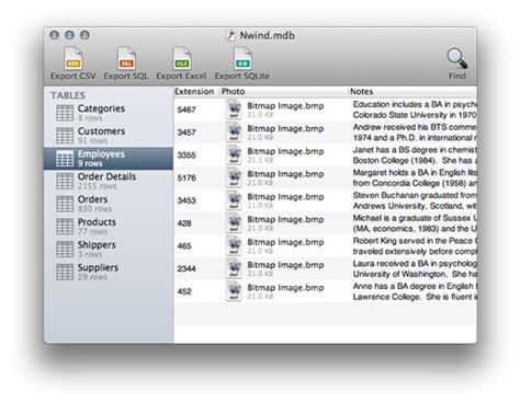 Viewing Access Databases With Mdb Viewer For Mac