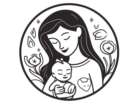 Lovely Mothers Day Coloring Coloring Page