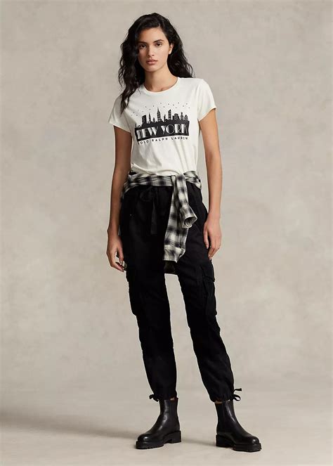 Linen Blend Twill Cargo Trouser