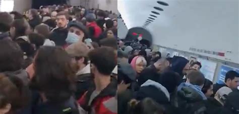 ვიდეო მეტროებიდან ათასობით ადამიანს აქციაზე არ უშვებენ Metronome Ge