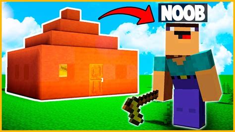 Noob Vs Casa 100 De Caca Minecraft Minecraft Troll Youtube