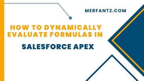how to dynamically evaluate formulas in salesforce apex