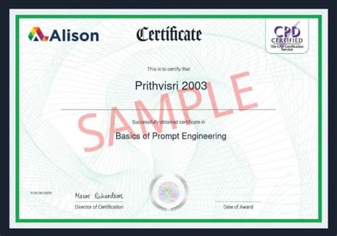 Completed Prompt Engineering Certification With Ailson Learned Skills
