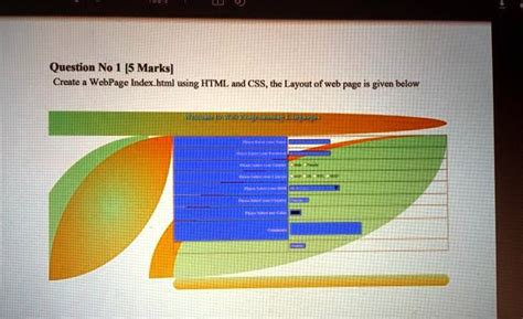 SOLVED Web Programming Question No 5 Marks Crate WebPage Index Html