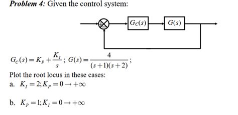 Solved Problem 4 Given The Control