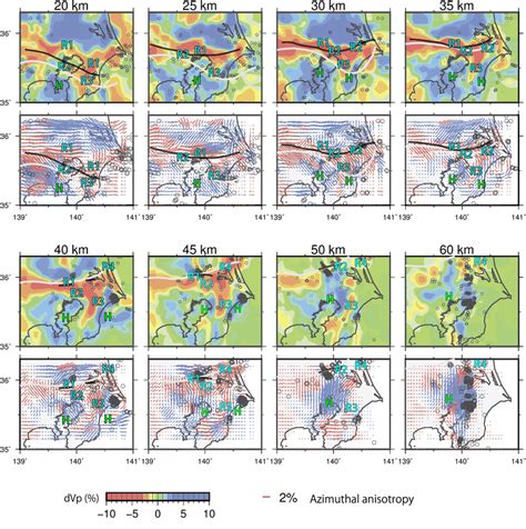P Wave Isotropic Velocity Perturbations Top And Azimuthal Anisotropy