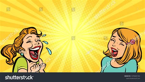 1521 Two Girls Laughing Together Stock Vectors Images And Vector Art
