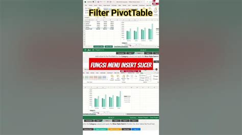 Menu Slicer Filter Pivottable Excel Shorts Exceltips Exceltricks Belajarexcel