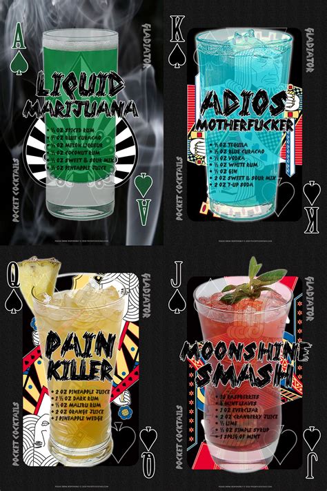 Cocktail Poster Interactive Drink Wall Art Artofit