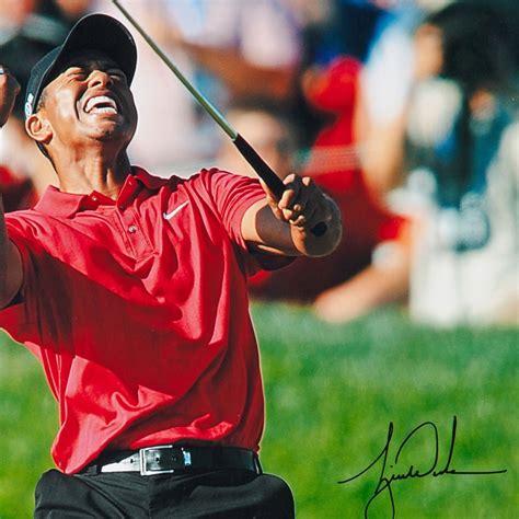 Tiger Woods Signed 30x40 Photo UDA Pristine Auction