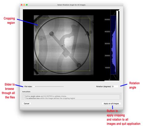 Rotate And Crop Images Neutron Imaging