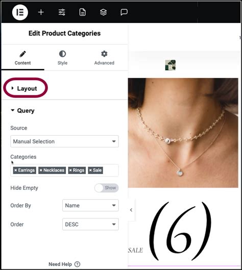 WooCommerce Product Categories Widget Elementor
