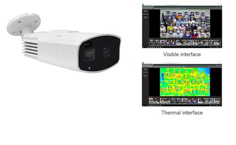 Access Control Human Body Thermal Camera Face Recognition Temperate Detect Bullet Camera