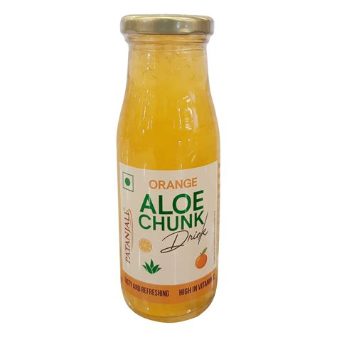 Patanjali Orange Aloe Chunk Drink 200ml Zevika Health