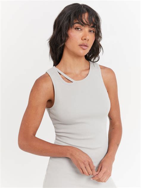 Beyond Her Leah Mini Dress Silver Glue Store