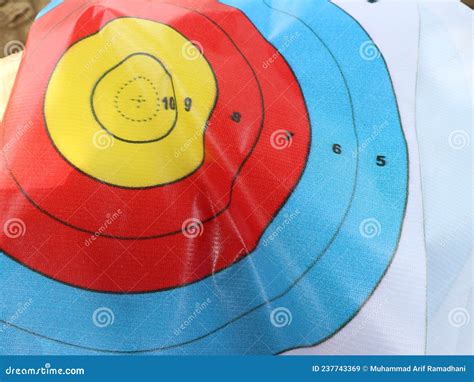 Tangled Arrow Target Stock Image Image Of Wheel Crossbow 237743369