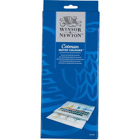 Winsor And Newton Cotman Half Pan Set 45 Colours Wilko