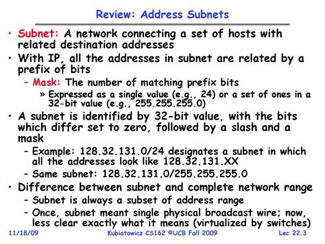 Cs162 Operating Systems And Systems Programming Lecture 22 Networking Ii November 18 2009 Prof