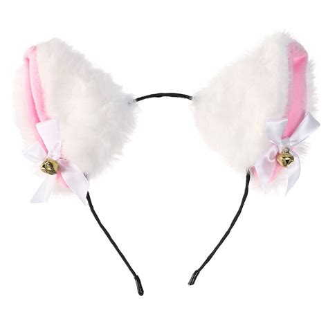 Уши тянки на белом фоне ободок — купить по низкой цене на Яндекс Маркете