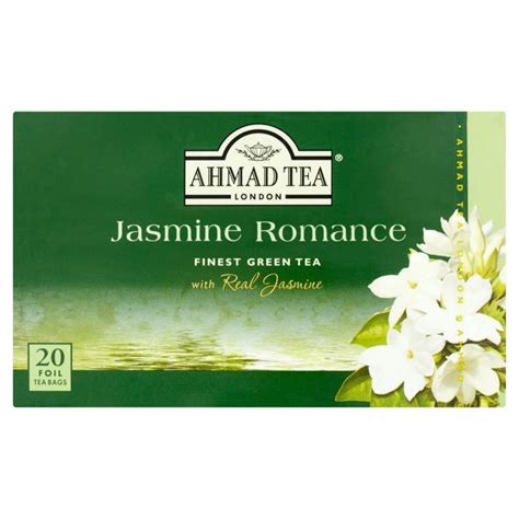 Ahmad Tea London Jasmine Romance Finest Green Tea 20 Foil Tea Bags
