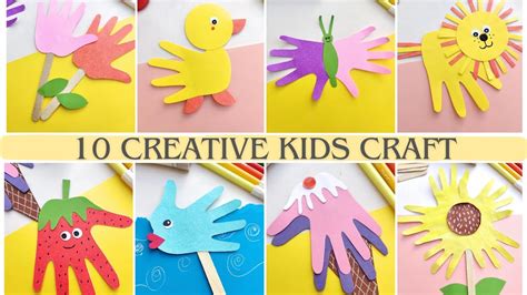 10 Creative and Easy Kids Craft | Fun Crafts for Kids | Handmeyd Treasures - YouTube