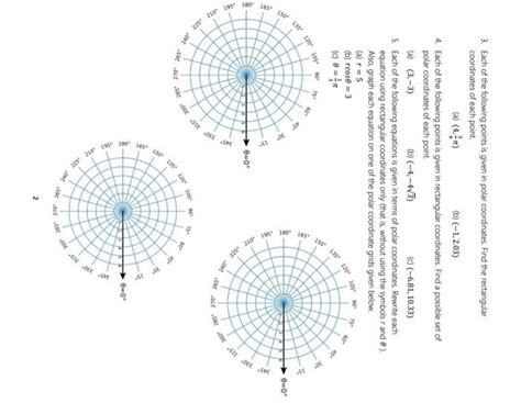 Solved 3 Each Of The Following Points Is Given In Polar