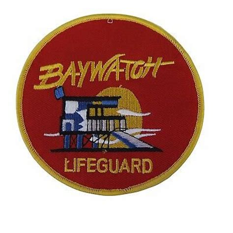 Baywatch Lifeguard Embroidered Patch Etsy