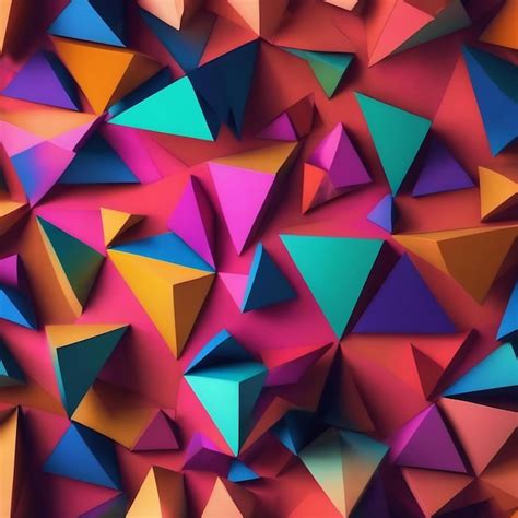 Premium Ai Image Parametric Digital Texture Of Triangles With