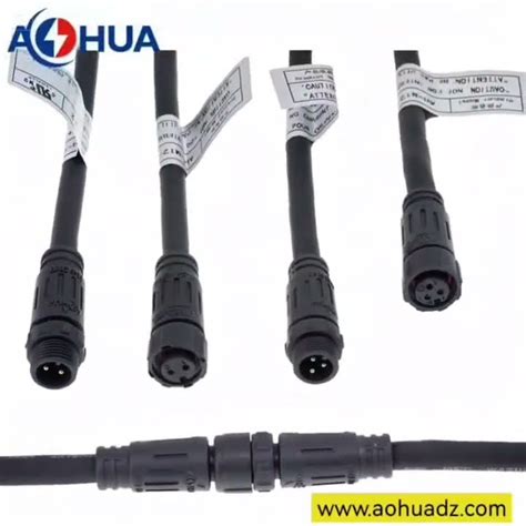 Ul2238 Outdoor Grade 2pin 18awg Sjow Rubber Cable Male Female Over