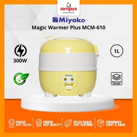 Jual Miyako Magic Com Rice Cooker Mcm 610 Mcm 610 Mcm610 Kapasitas 1 Liter Bergaransi