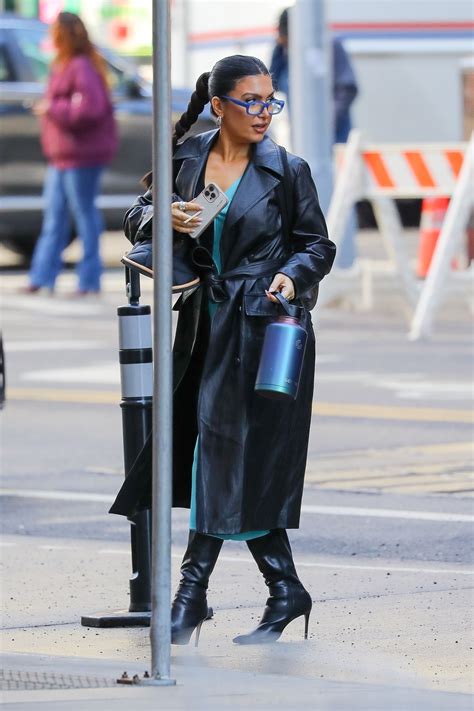 Molly Qerim Looks Jaw Dropping In Leather Coat And Thigh High Boots As
