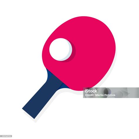 탁구 또는 탁구 라켓과 흰색 배경에 고립 된 공 스포츠 컨셉 벡터 일러스트 레이 션 0명에 대한 스톡 벡터 아트 및 기타 이미지 0명 Championship 경쟁