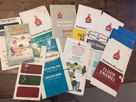 Sherwin Williams Color Cards Vintage 60s 1883686362