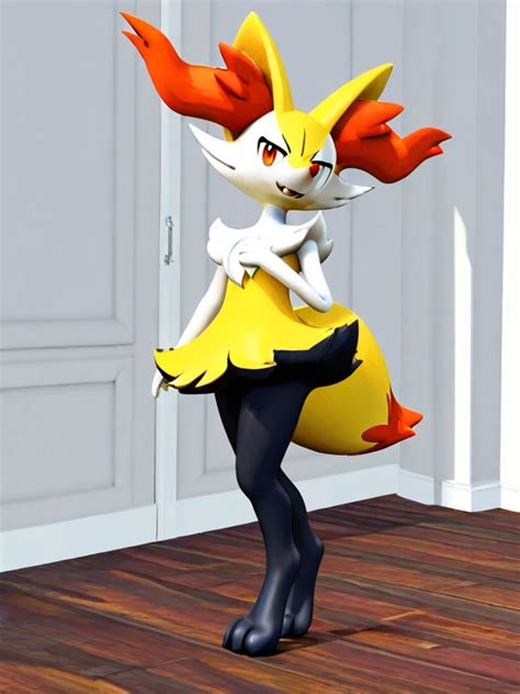Pokemon Braixen Sexy 3d Seaart Ai