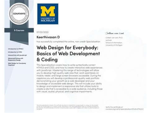 Keerthivasan D On Linkedin Coursera Srmist Html Css Javascript Webdevelopment Webdesigning