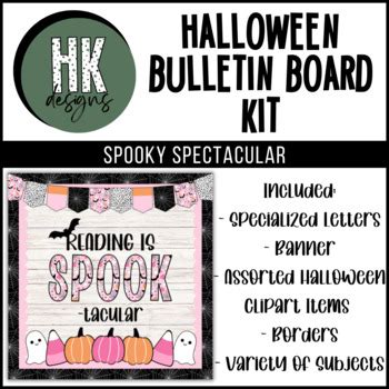Spooky Spectacular Halloween Bulletin Board Kit By HK Designs TPT