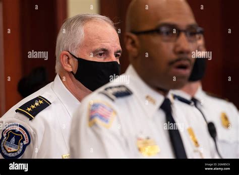 Us Capitol Chief Of Police Tom Manger Looks On As Dc Metropolitan