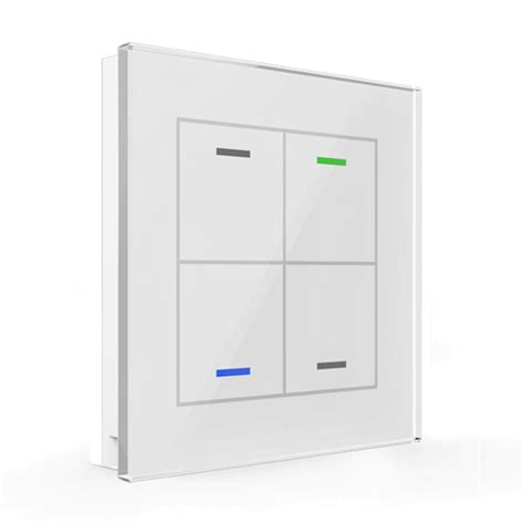 KNX Glass Push Button 4F Temp BE GTL4TW 01 ΧΩΡΟΣ ΣΜ