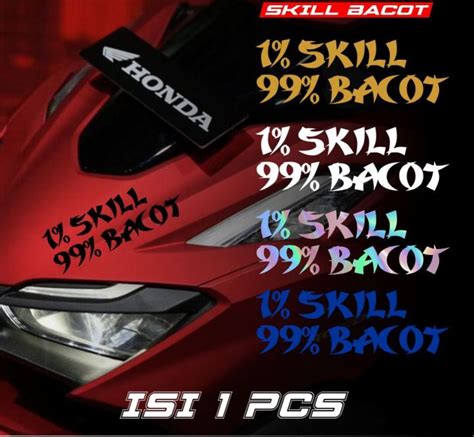 Stiker Keren Variasi Motor Skill Bacot Cutting Sticker Motor Keren