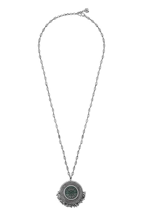 Silver Menaka Chain Pendant