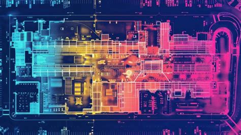 Big Data Visualization Showing Logistics Of A Large Industrial Complex
