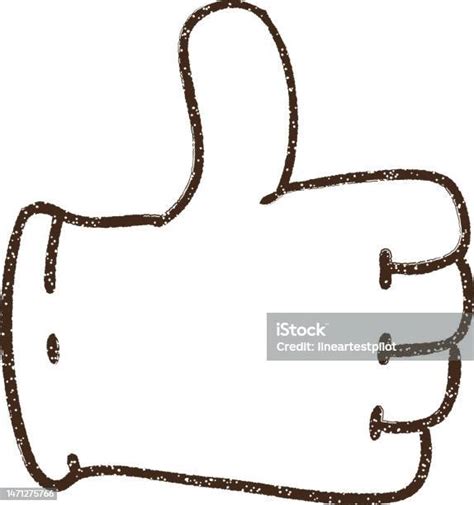 Thumbs Up Charcoal Drawing向量圖形及更多做手勢圖片 做手勢 卡通 垂直構圖 Istock