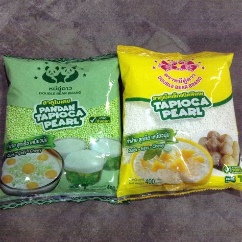 หมีคู่ดาว สาคู สาคูเม็ดเล็กชนิดพิเศษ สาคูเม็ดใหญ่ชนิดพิเศษ Tapioca