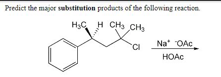 Solved Predict The Major Substitution Products Of The Chegg