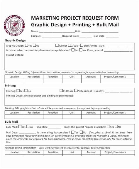Design Request Form Template New 50 Sample Request Forms Changos Adobe