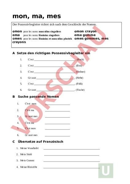 Arbeitsblatt dis donc Unité Französisch Grammatik